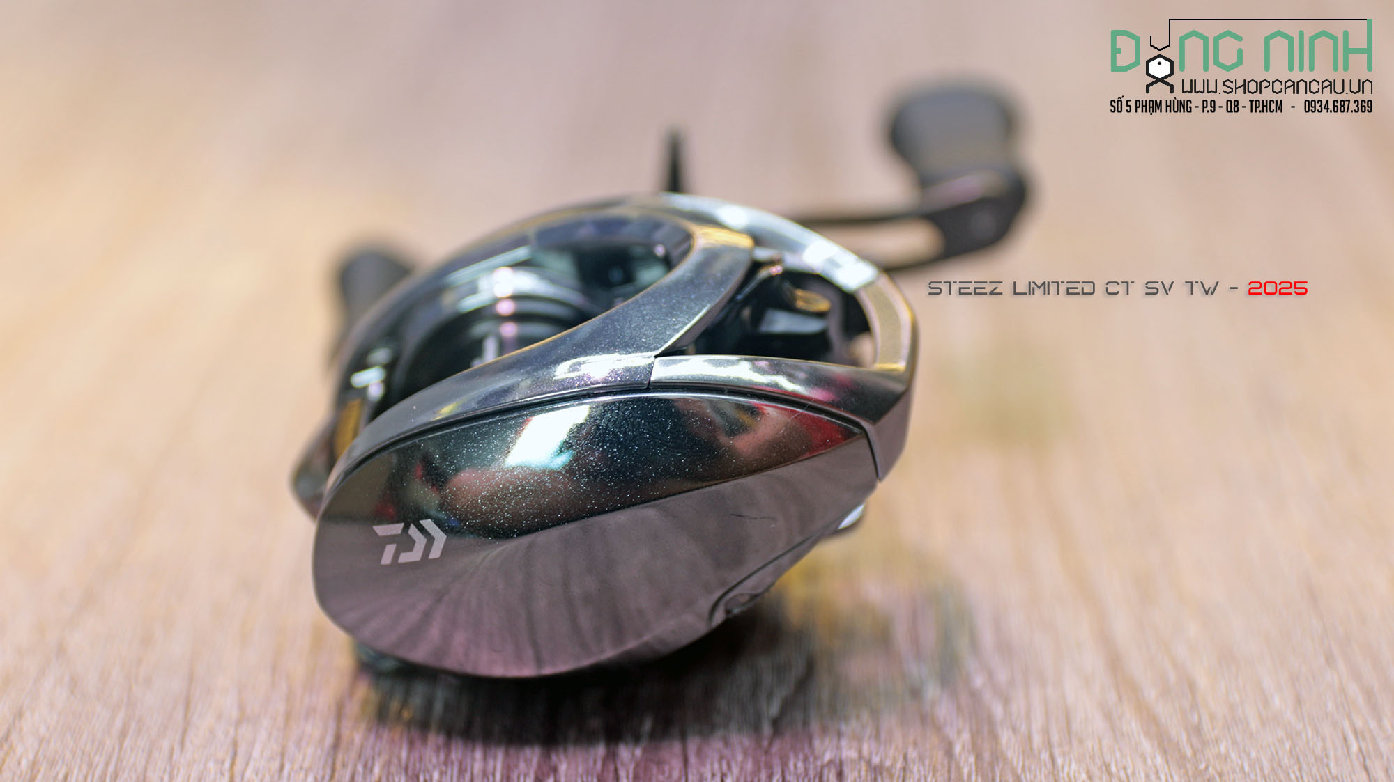 Máy Ngang Daiwa Steez Limited CT SV TW 2025 | Chuẩn Finesse, Made in Japan